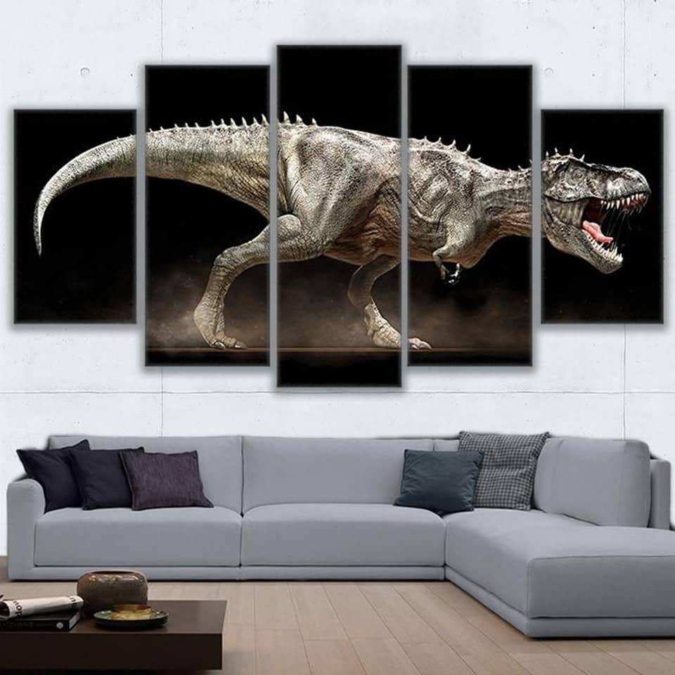 5 Pieces Jurassic Park Painting | Artsare.com