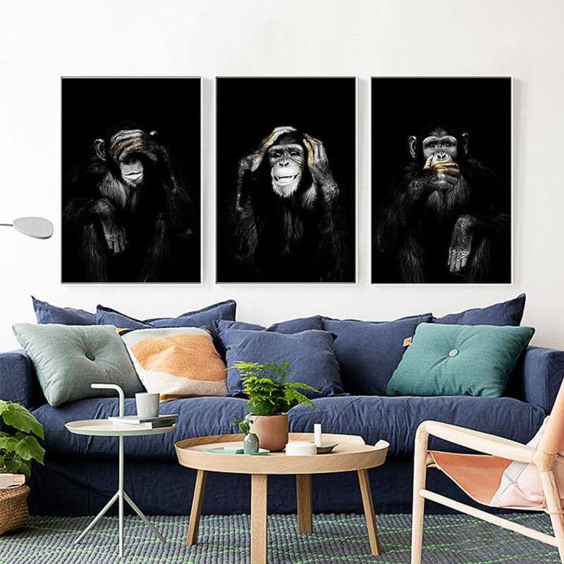 Dark Monkey Canvas | Artsare.com